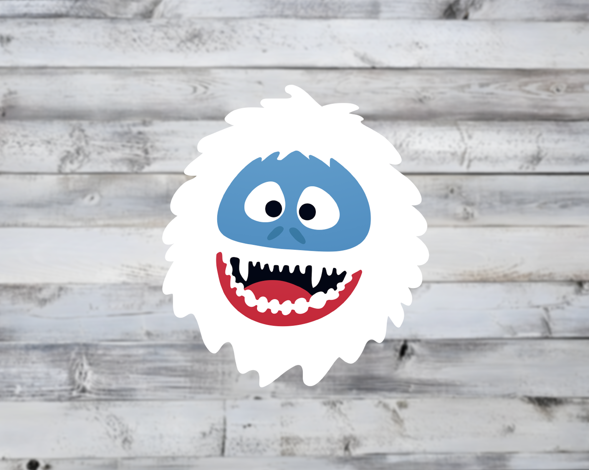 Abominable Snowman Yeti Vinyl Sticker – Sticker Lodge